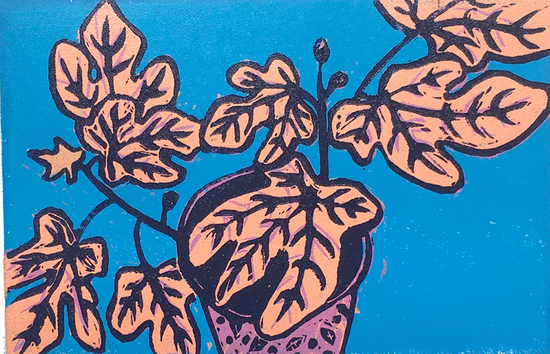 Multi block linocut – Sam Marshall Art