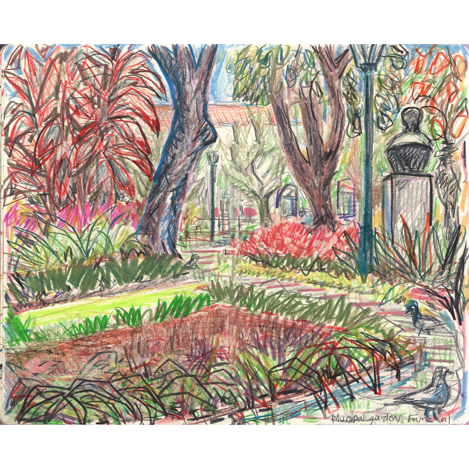 Park and garden drawings – Sam Marshall Art