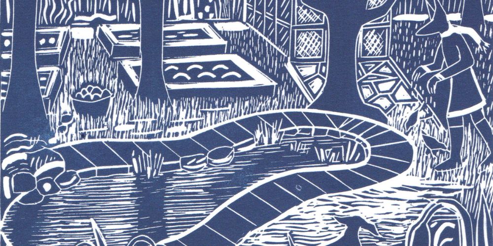 Signed copy of my Linocut Book – Sam Marshall Art