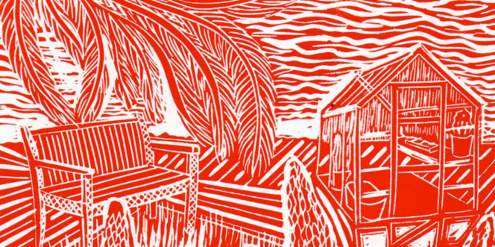 Signed copy of my Linocut Book – Sam Marshall Art
